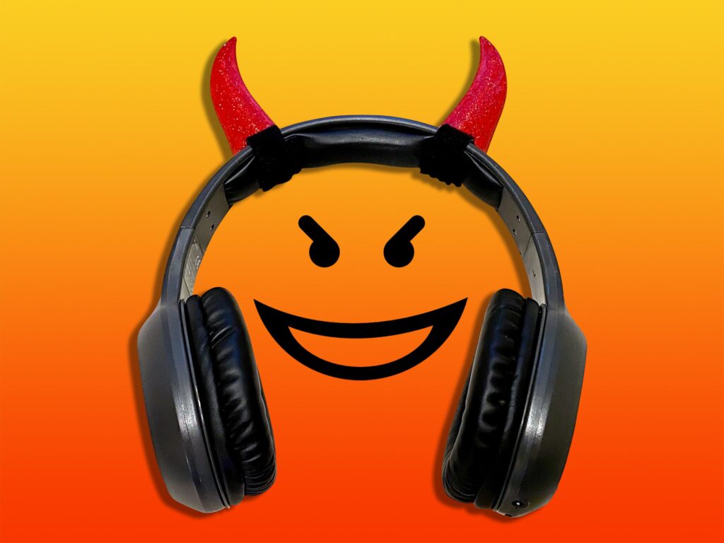 Devil Horns for Headphones, Cosplay Demon Horns for Headset, Streamer ...