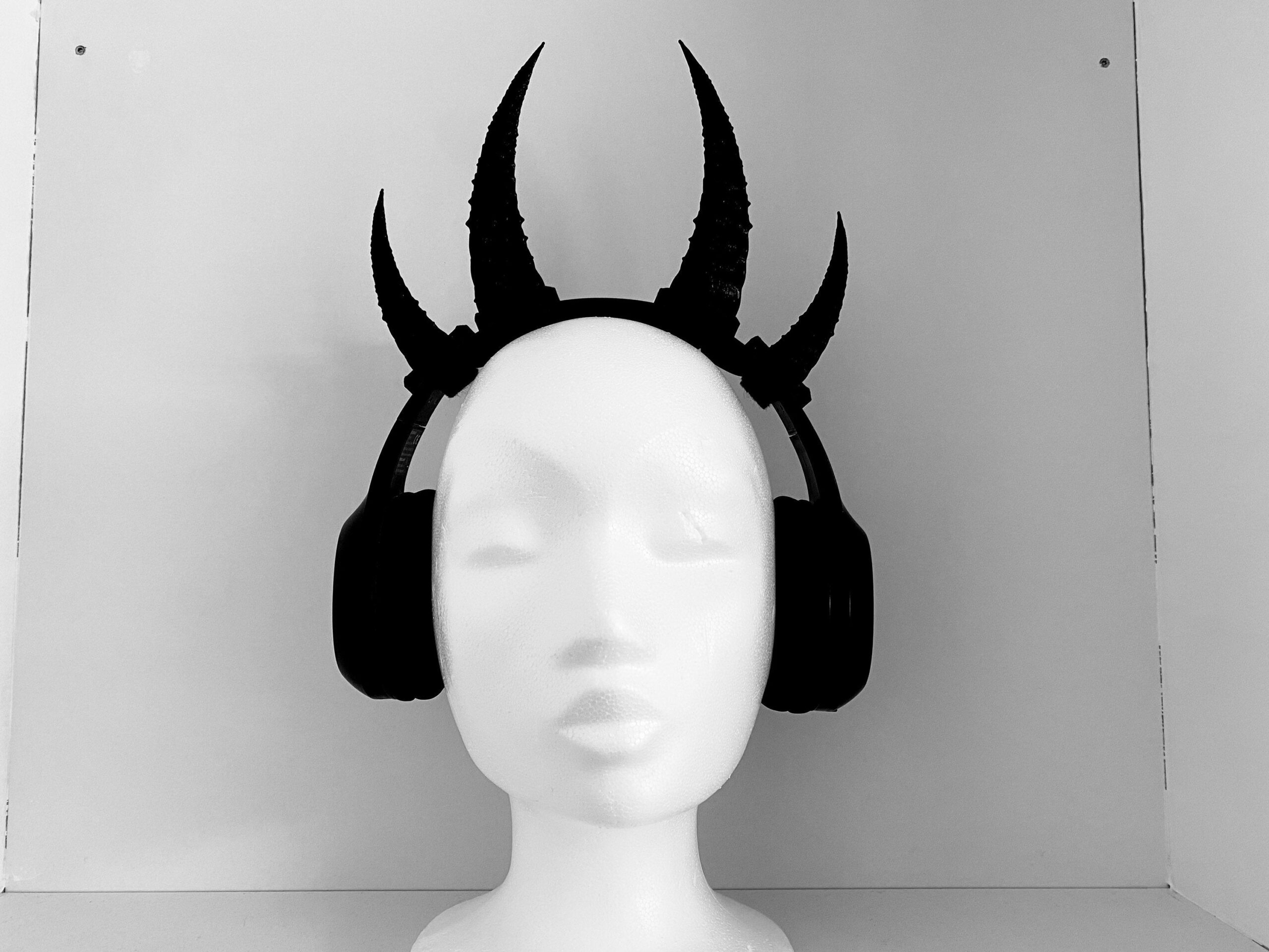Demon Lord Horns for Headphones, Cosplay Demon Horns for Headset ...