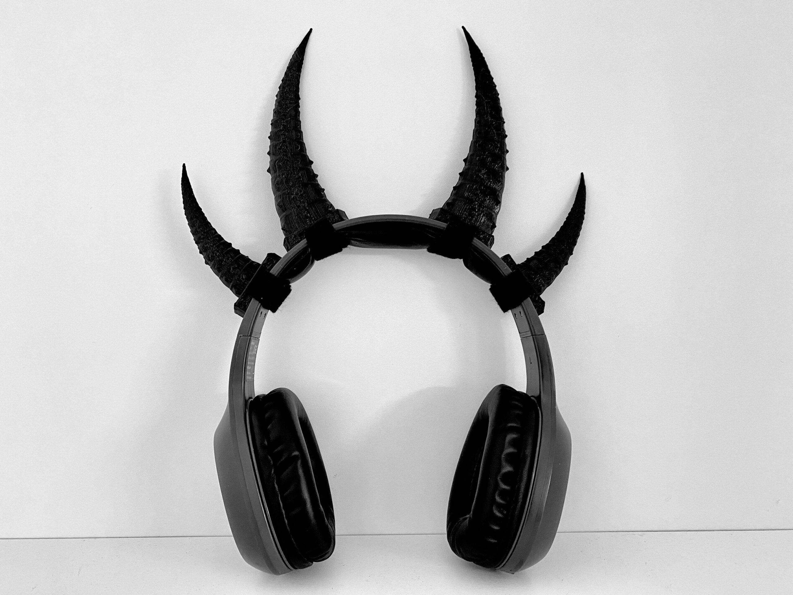 Demon Lord Horns for Headphones, Cosplay Demon Horns for Headset ...