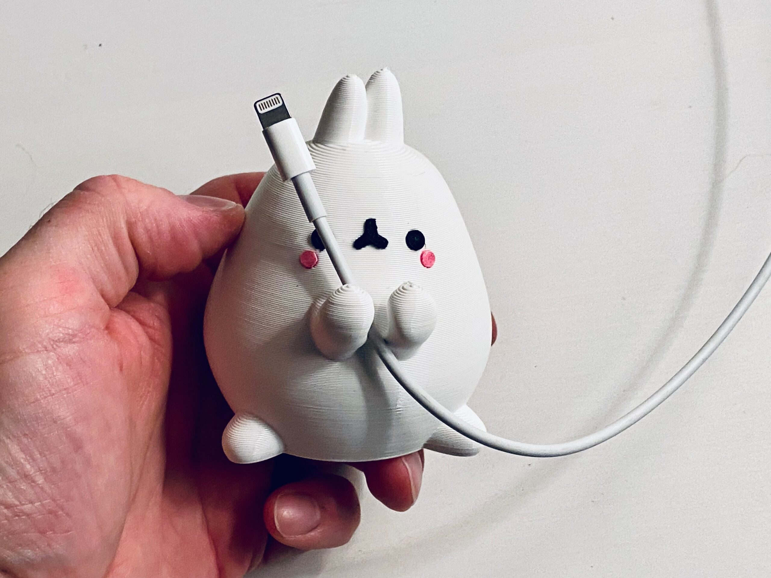 Cute Cable Bunny – Kawaii Smartphone Charging Cable Holder – Gadgetalicious