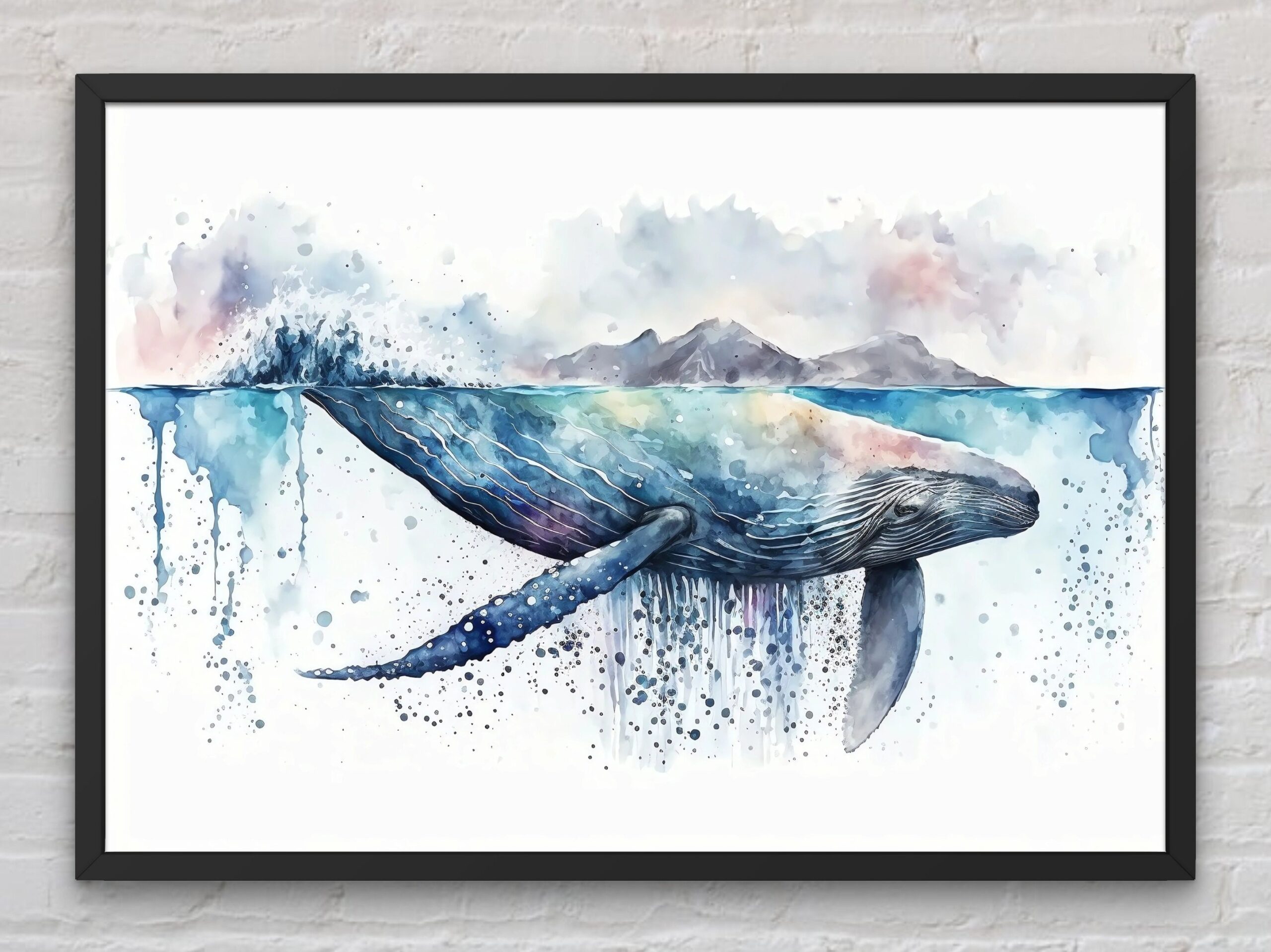 Add a Splash of Color with These Gorgeous Whale Posters – Beautiful ...