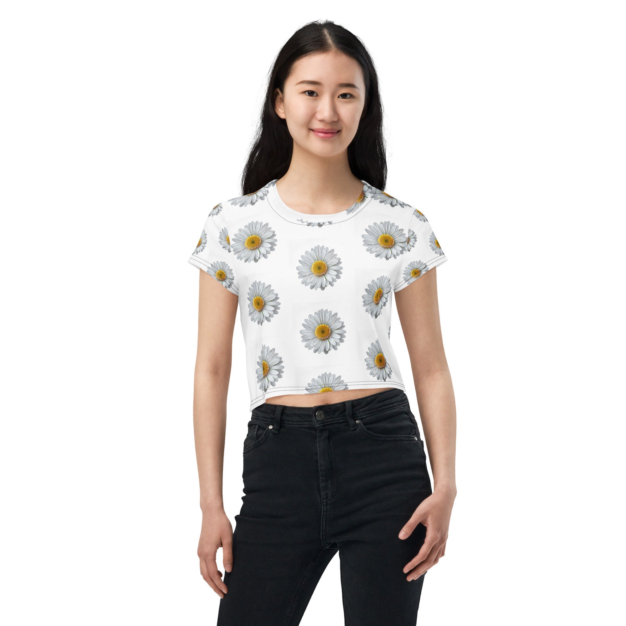 Sun-kissed Daisy Dreams Crop Top for Women – Gadgetalicious
