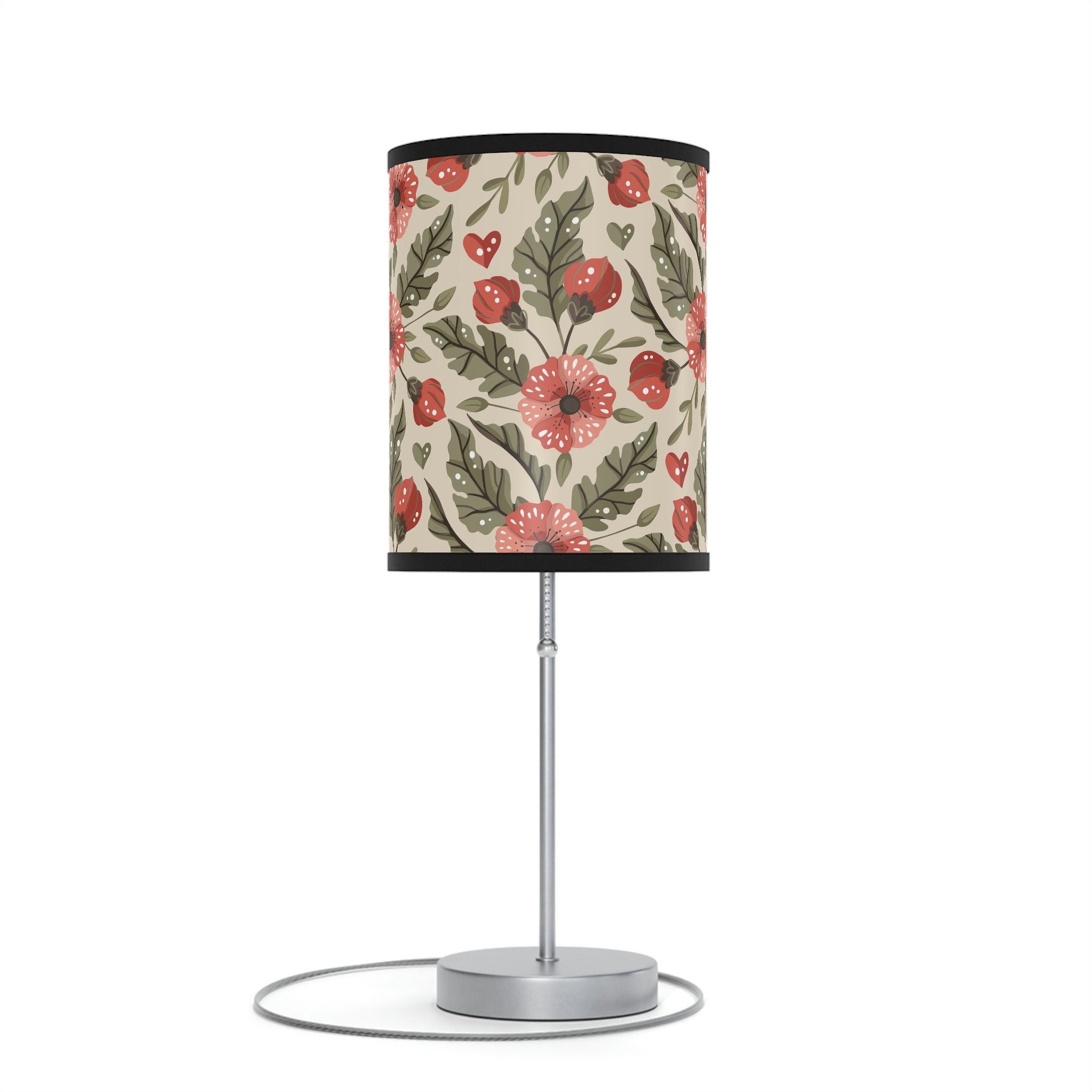 Beautiful Floral Pattern Lamps on a Stand | Add Elegance to Your Home ...
