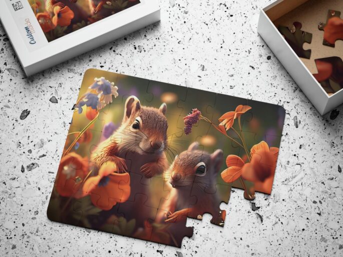 Cute Animal Jigsaw Puzzle for Kids | 30 Pieces | Handy Storage Box ...