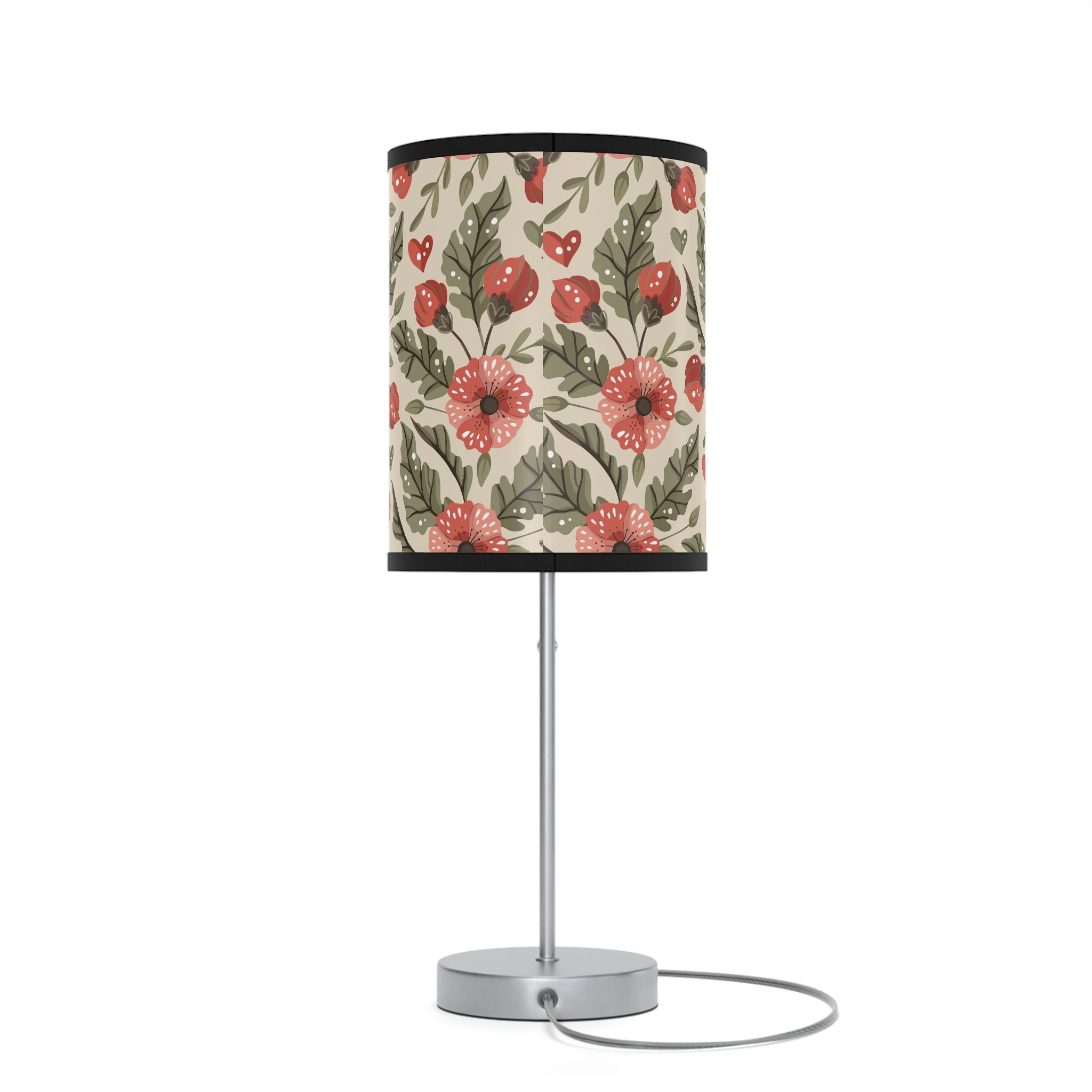 Beautiful Floral Pattern Lamps on a Stand | Add Elegance to Your Home ...