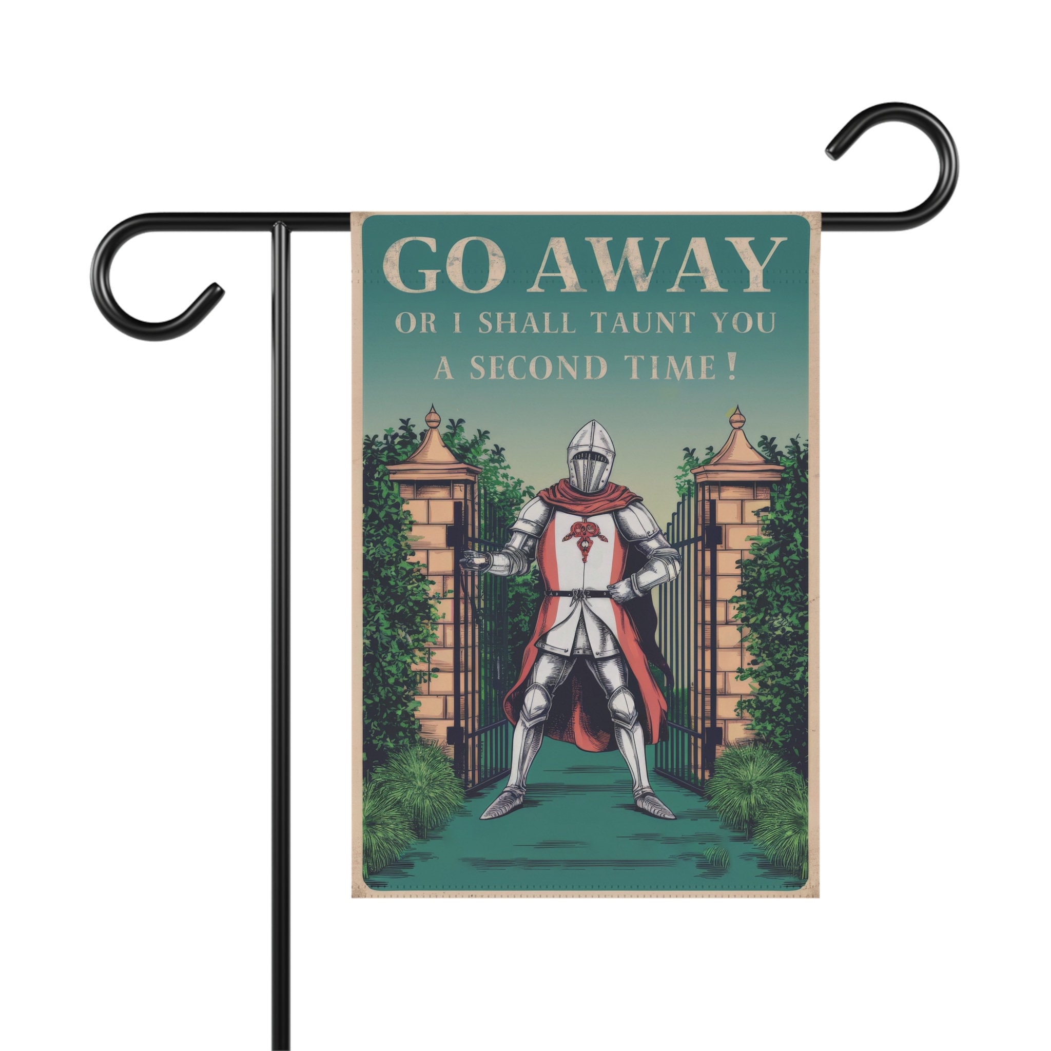 Medieval Humor Not Welcome Banner – Humorous Warning for Unwanted ...